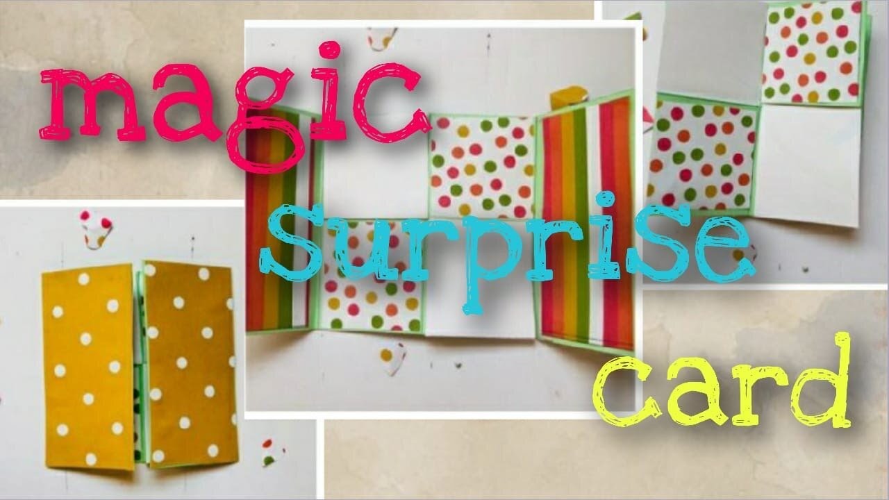 HOW TO MAKE EASY SURPRISE MAGIC CARD | SCRAPBOOK DETAIL | DIY | GIFT ...
