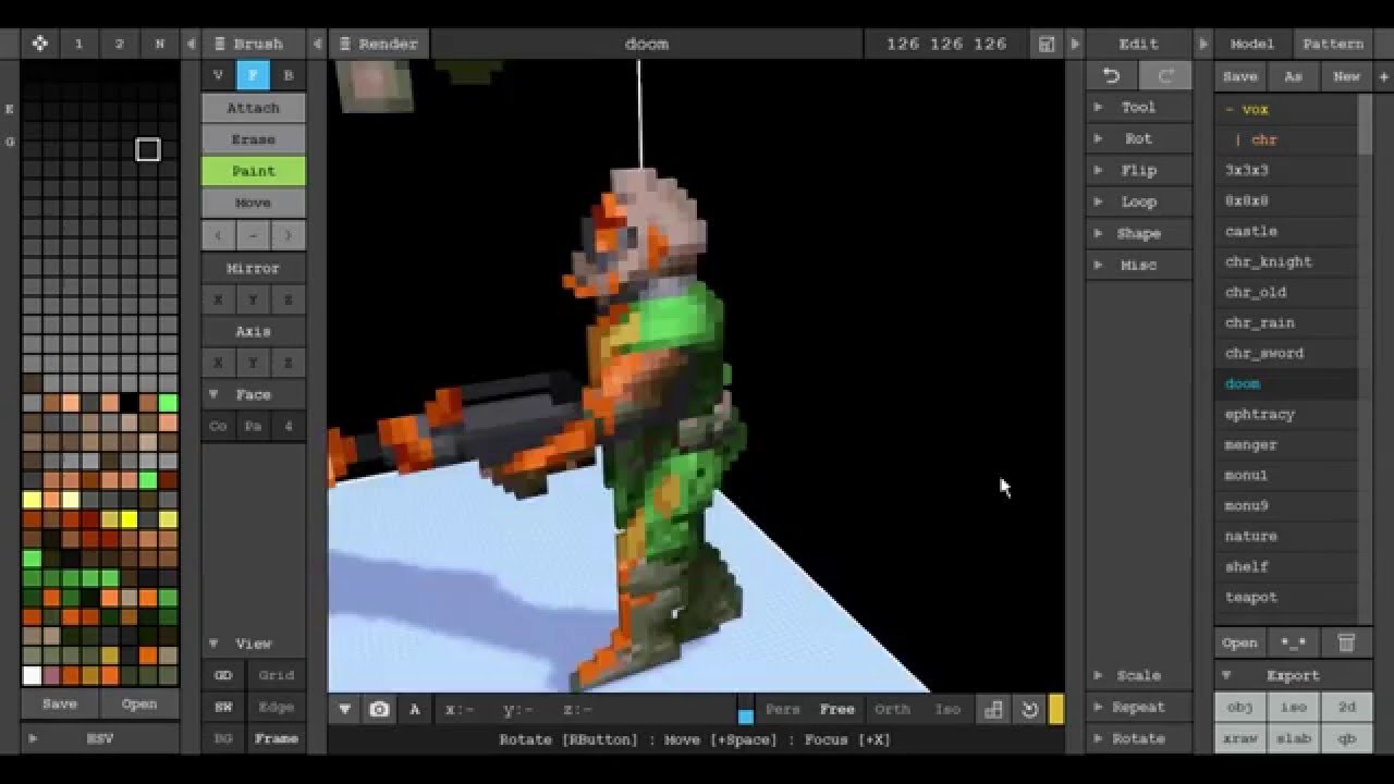 MagicaVoxel - "Minecraft" modellezés pofonegyszerűen - YouTube
