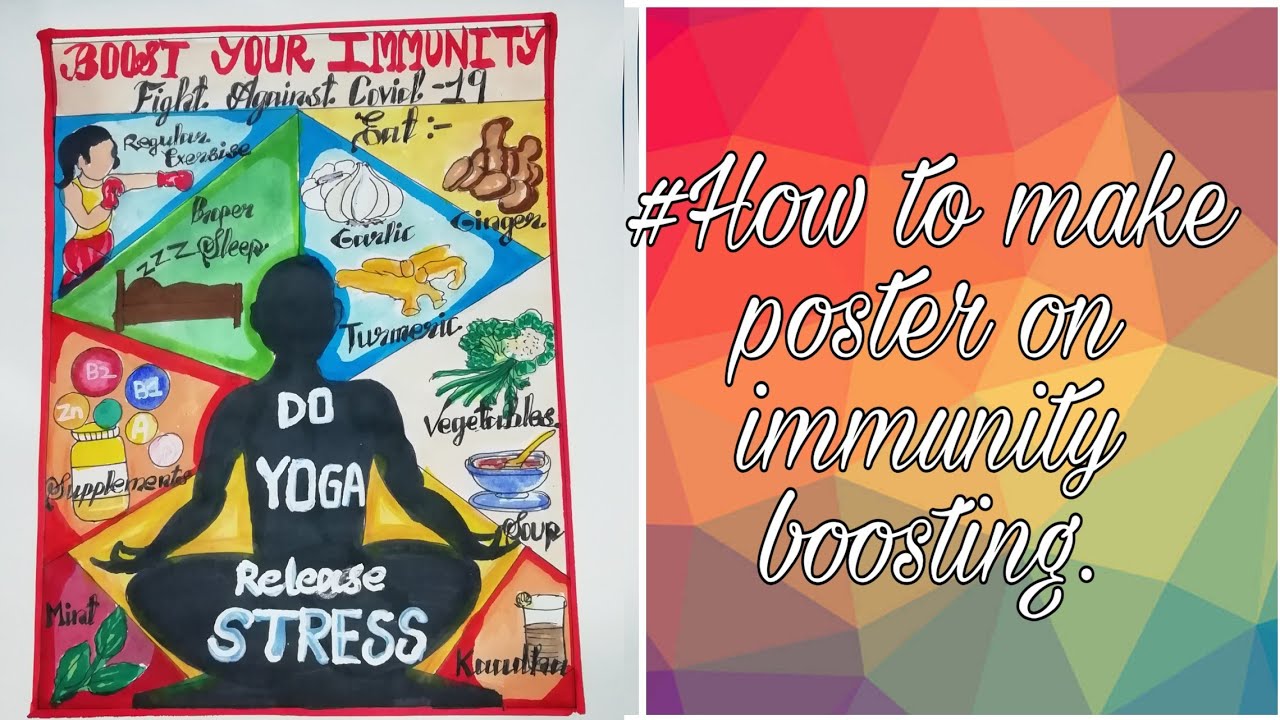 How to make poster on immunity boosting tips.. - YouTube