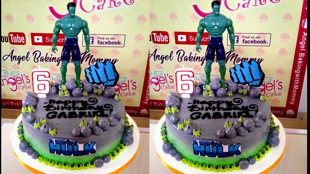 Hulk themed cake design || boiled icing || how to decorate incredible ...