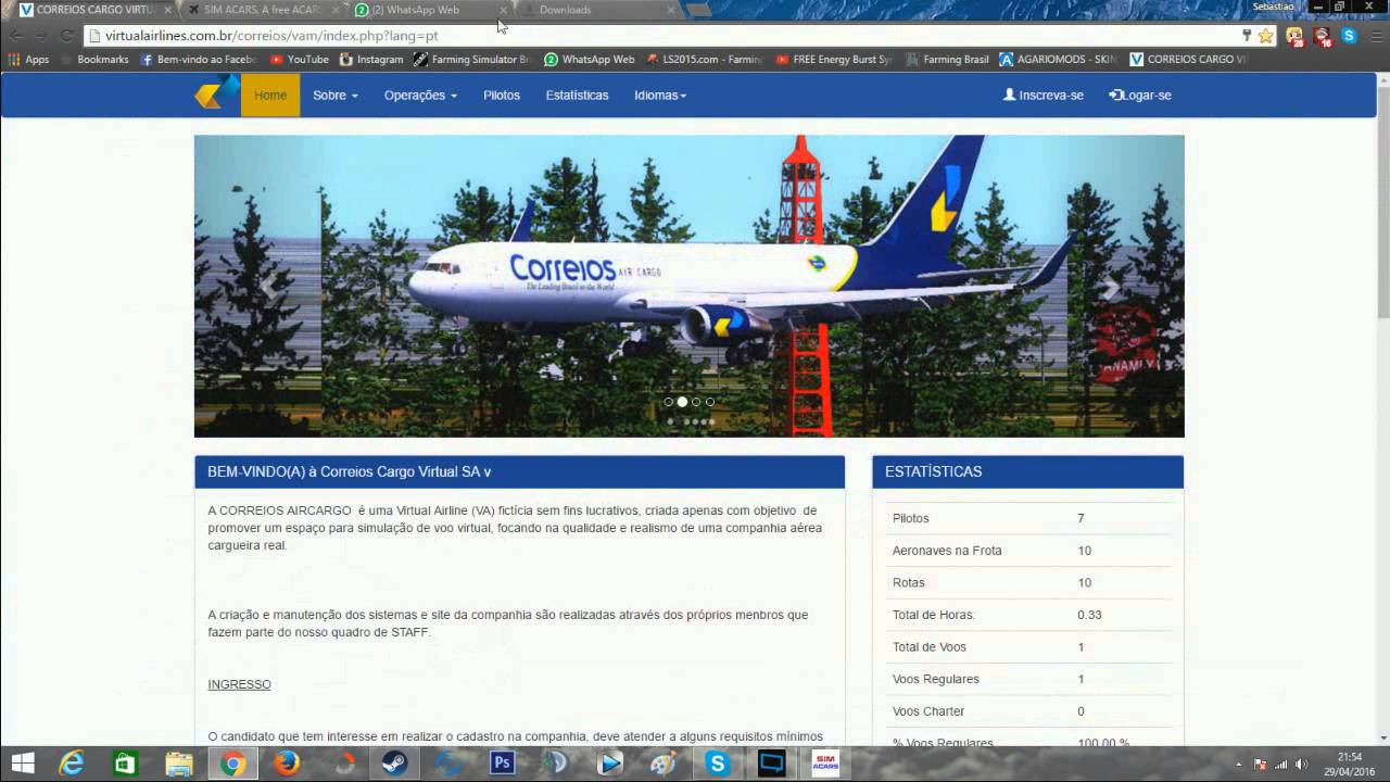 Como Instalar o Sim Acars e Configurar. - YouTube