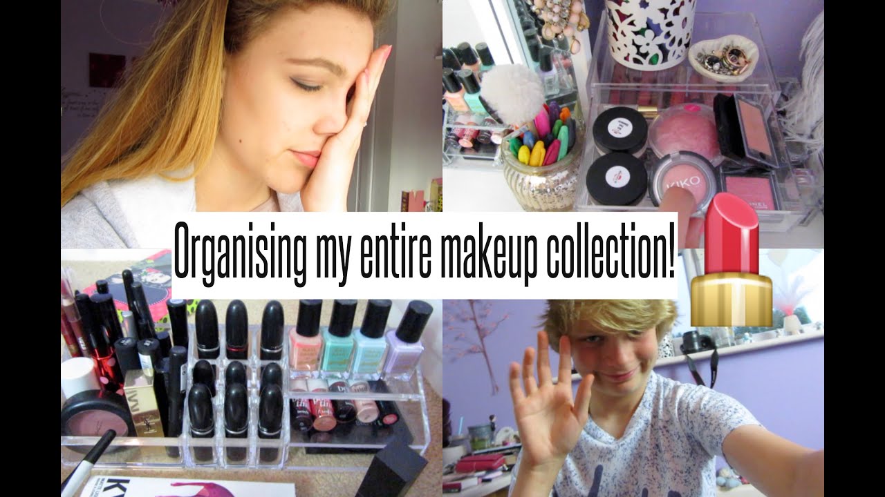 Vlog Organising My Entire Makeup Collection Youtube
