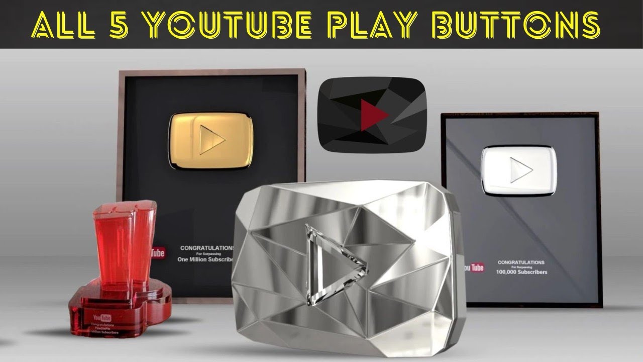 All 5 YouTube PLAY BUTTONS - YouTube