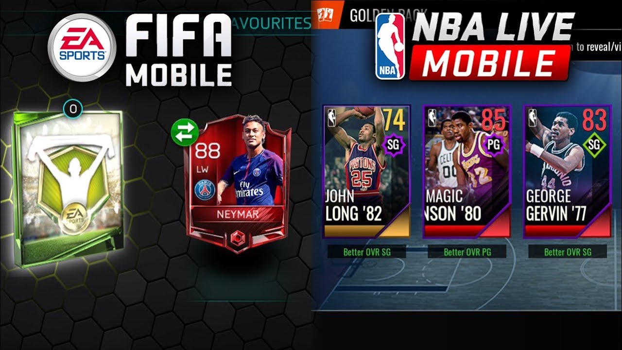 FIFA MOBILE 18 VS NBA LIVE MOBILE 18 - YouTube