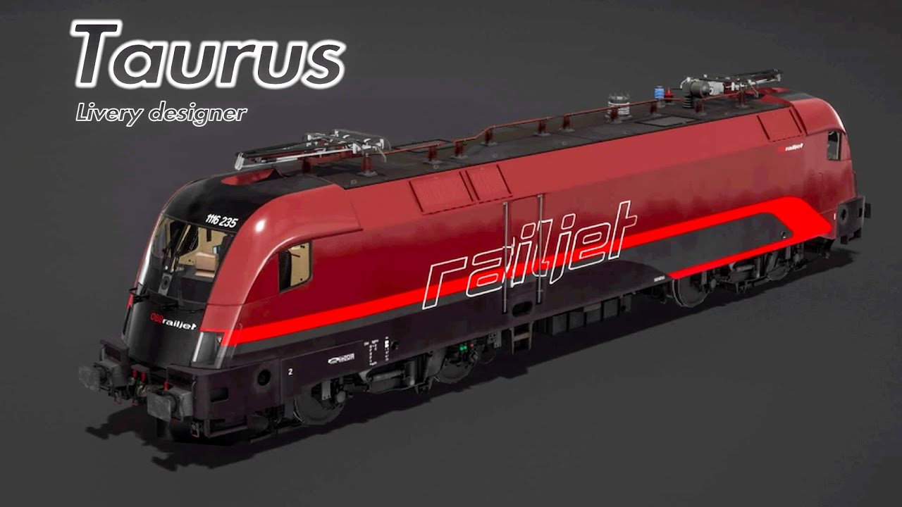 Taurus (TSW2/ PS4) Railjet on livery designer - Time Elapse - YouTube