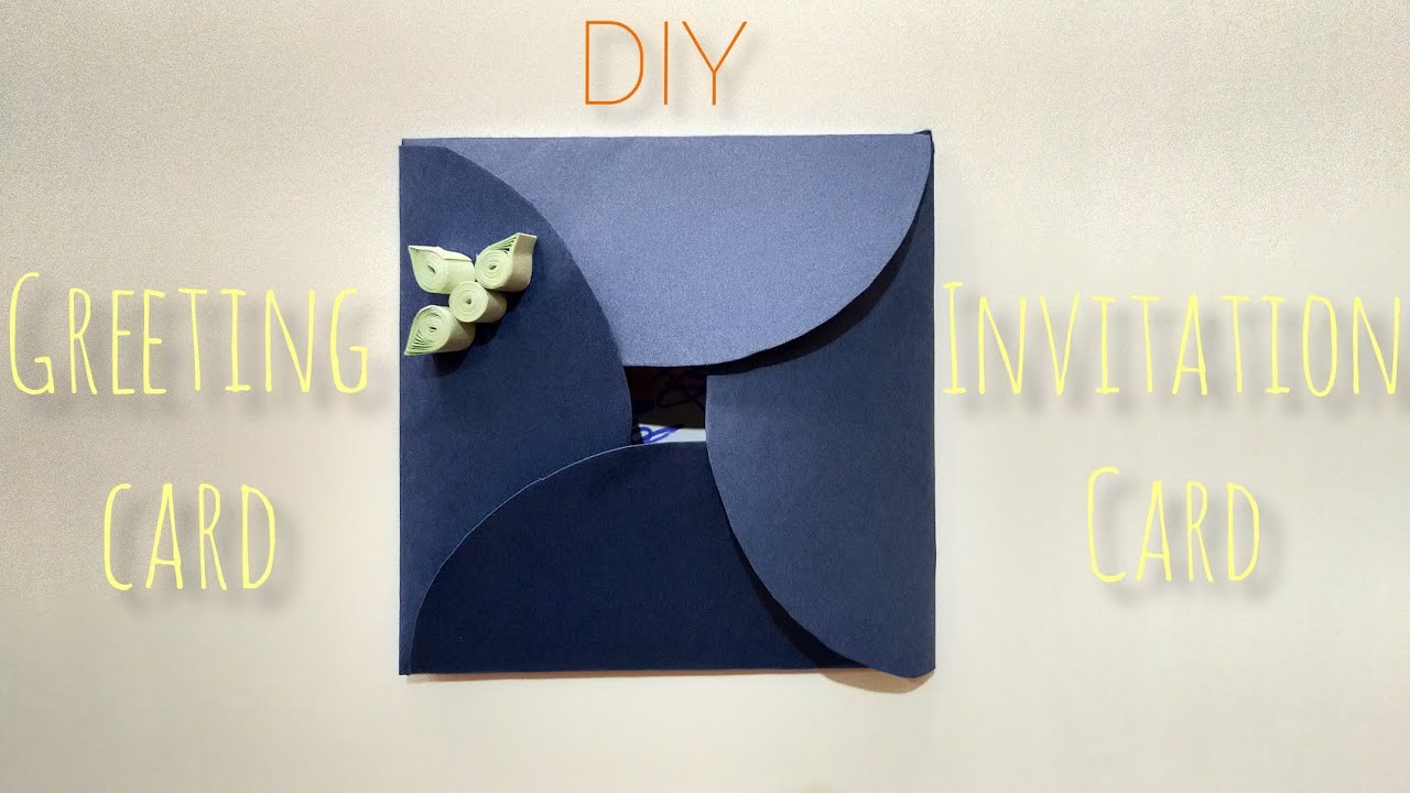 DIY Easy Greeting Card / Invitation Card | Greeting Card ideas ...