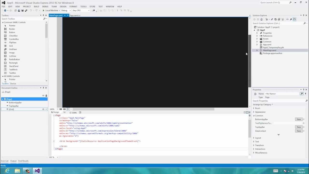 Tutorial 1: Simple Windows 8 Development with C# - First Project - YouTube