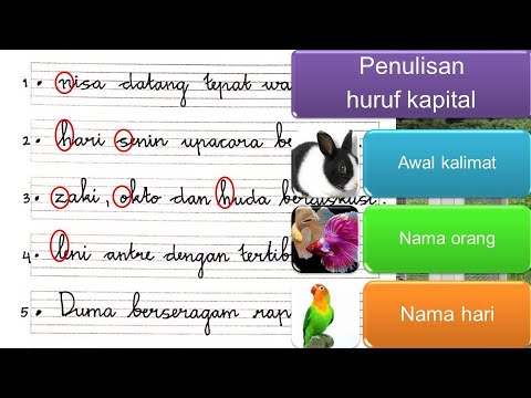 PENULISAN HURUF KAPITAL || Tematik kelas 2 Tema 6 ST2 PB5 - YouTube