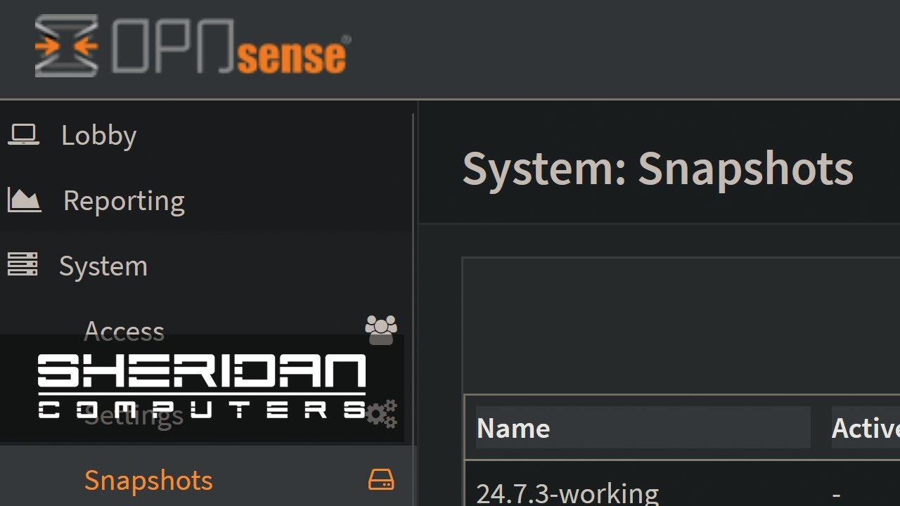 OPNsense Snapshots: The Feature You've Been Waiting For - YouTube