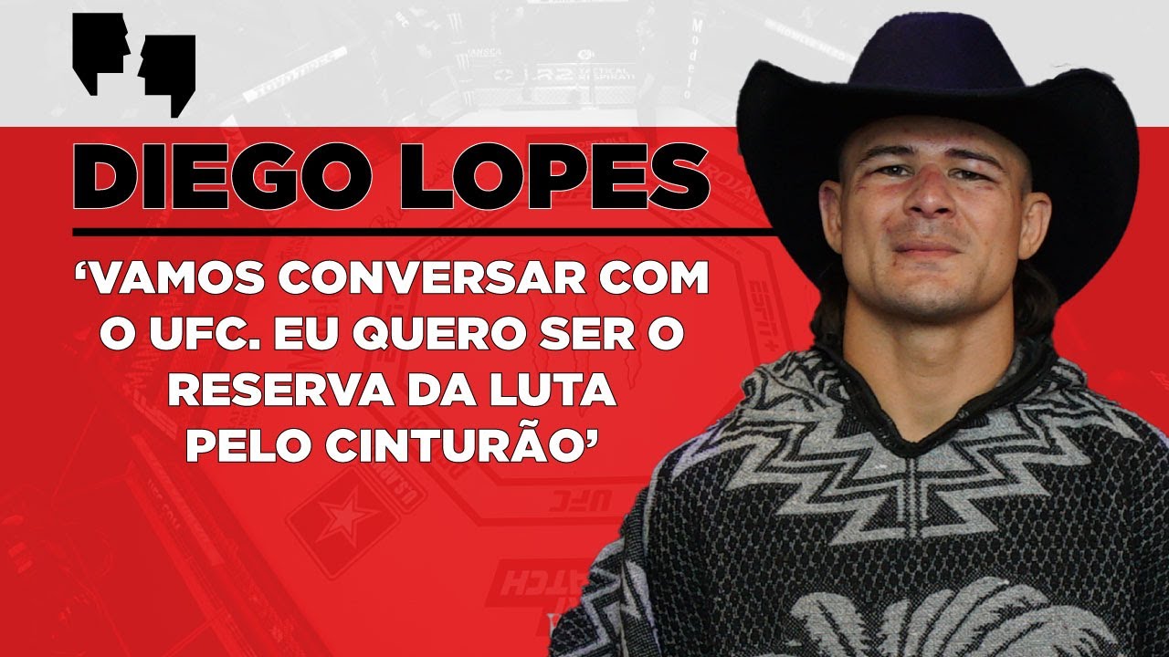 EXCLUSIVO! DIEGO LOPES mira chance de disputar título do UFC em OUTUBRO ...