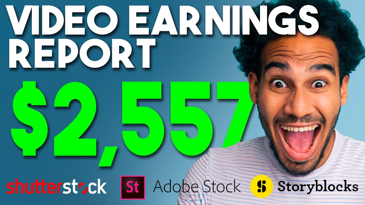 $2,557 My Video Income Report Making Money Adobe Stock Earnings # ...
