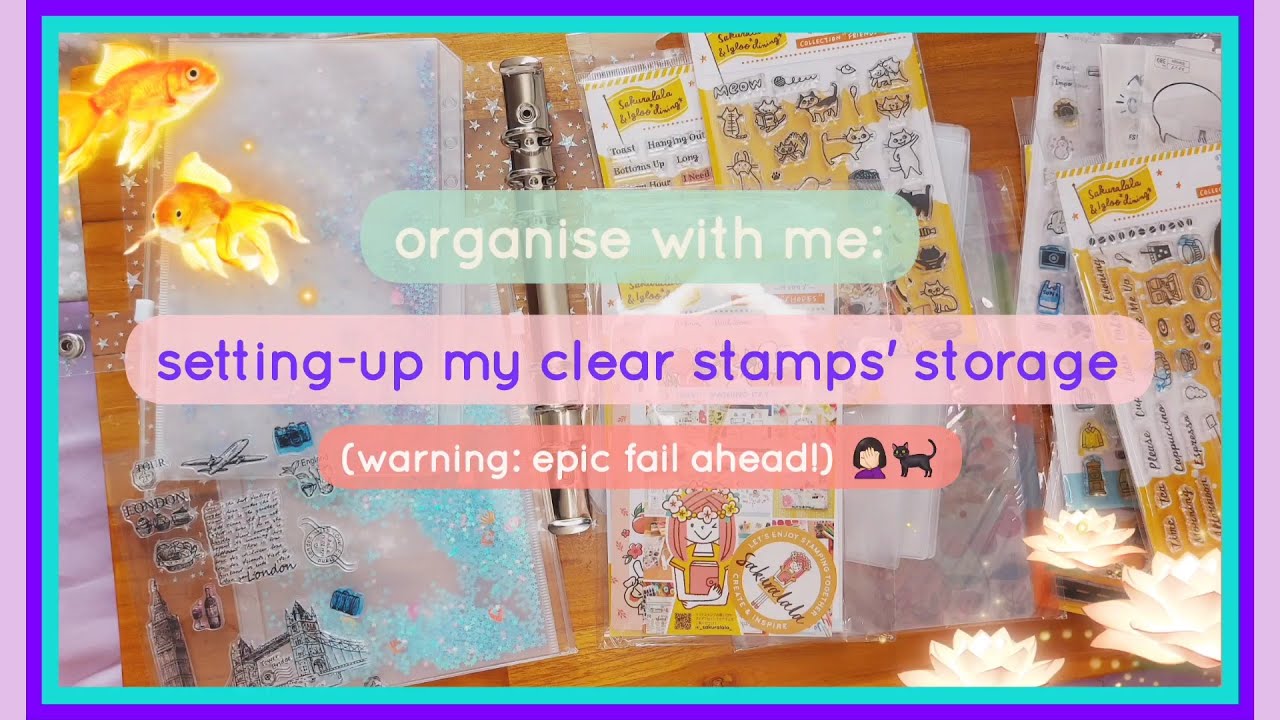 🌷 Organise with me: Setting-up my clear stamps' storage A5/PVC binder 🌸 ...