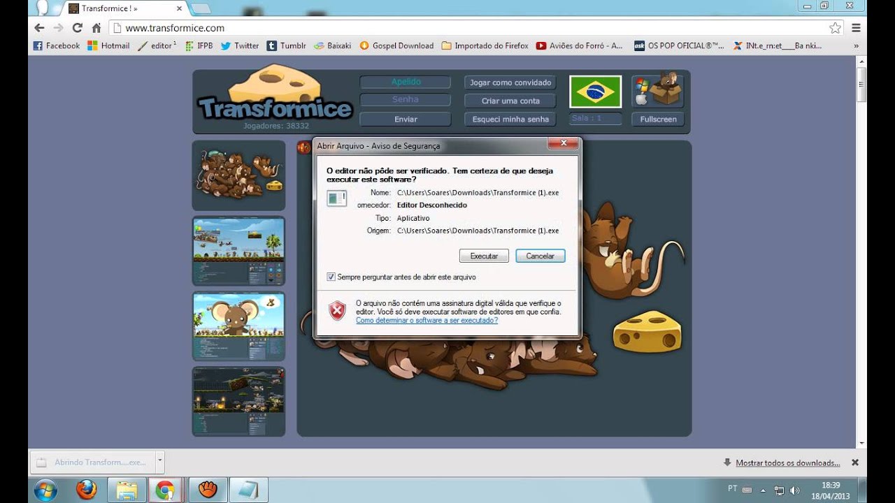 Como baixar e se cadastrar no transformice - YouTube