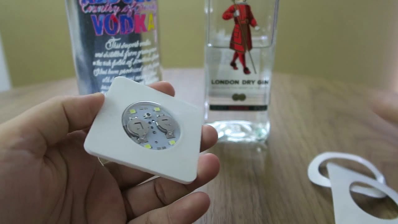 Customize LED Light Sticker Coaster - YouTube