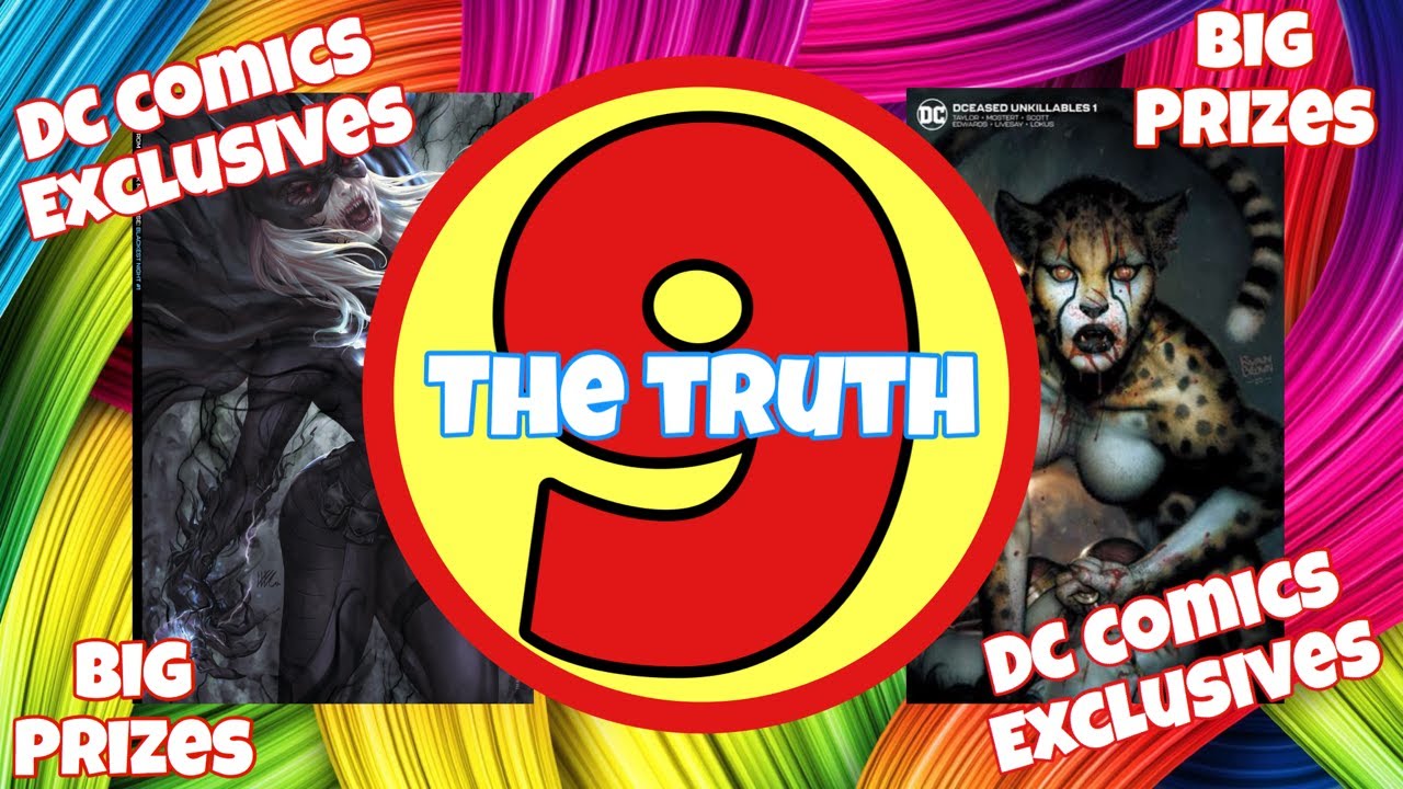Truth 9 Mystery Comic Book Box "DC COMICS EXCLUSIVES" Code TRUTH9 For ...