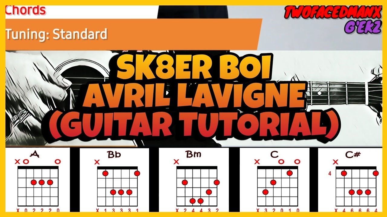 Avril Lavigne - Sk8er Boi (Guitar Tutorial) - YouTube