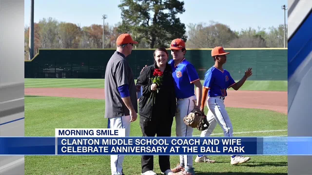 Morning Smile: Clanton Middle School coach and wife celebrate ...
