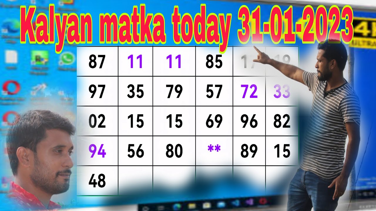 KALYAN MATKA TODAY 31-01-2023 Strong jodi Strong Otc Tricks । matka ...