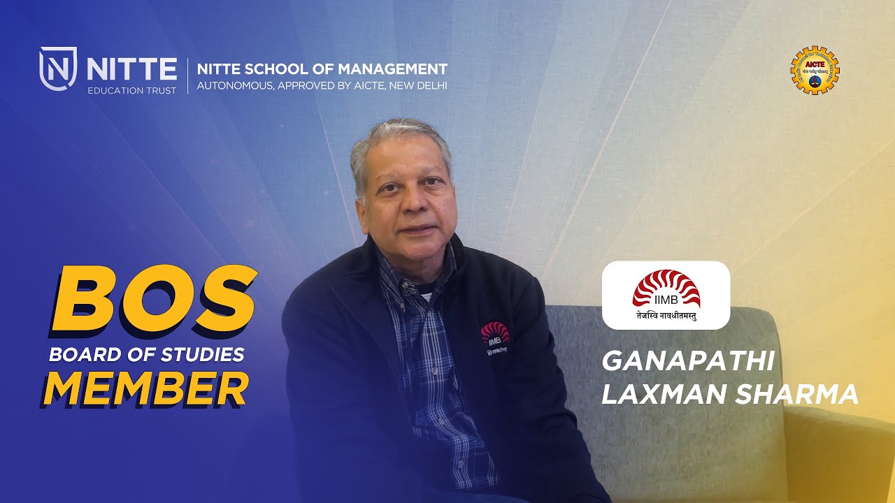 BOS Member | Ganapathi Laxman Sharma | IIM Bangalore | 2023 - YouTube