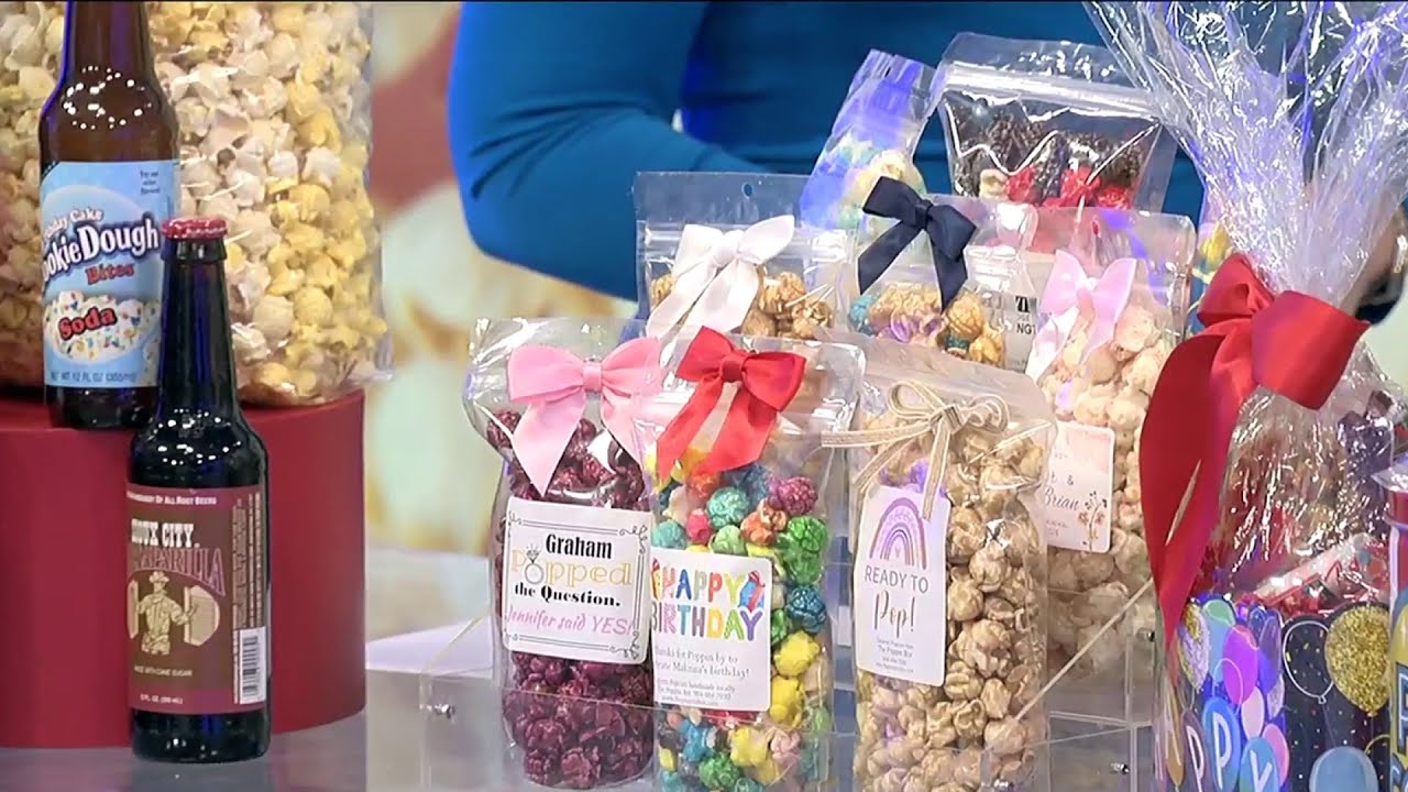 Prepping for National Popcorn Day with The Poppin Box - YouTube