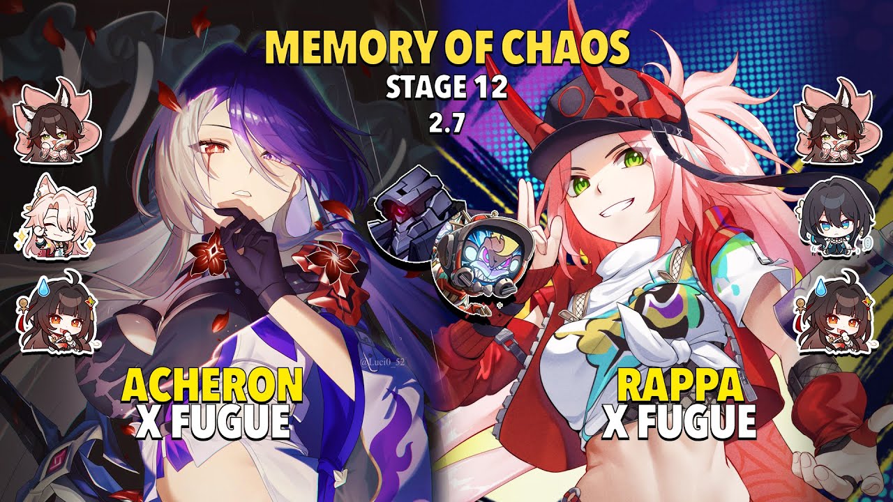 E0S1 Acheron x Fugue & E0S1 Rappa x Fugue - Memory Of Chaos 12 - Honkai ...