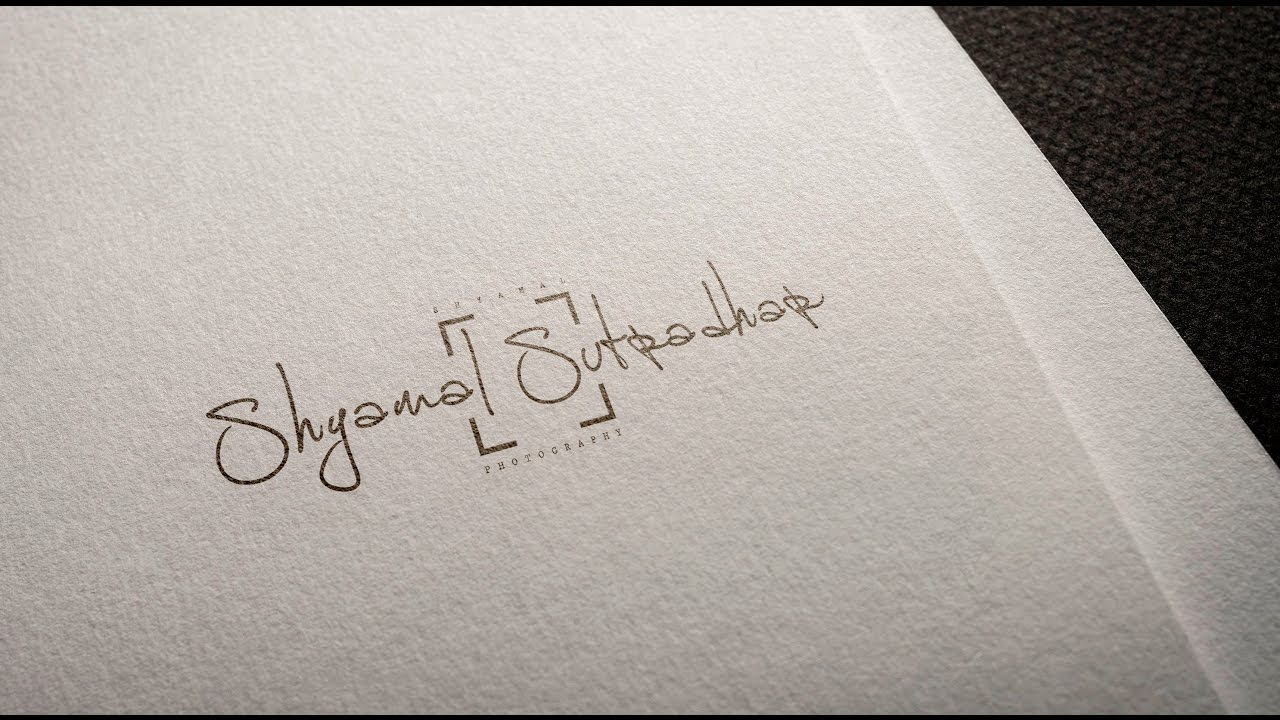 Photoshop Tutorial: Photography Logo Design | Photoshop CC Tutorial ...