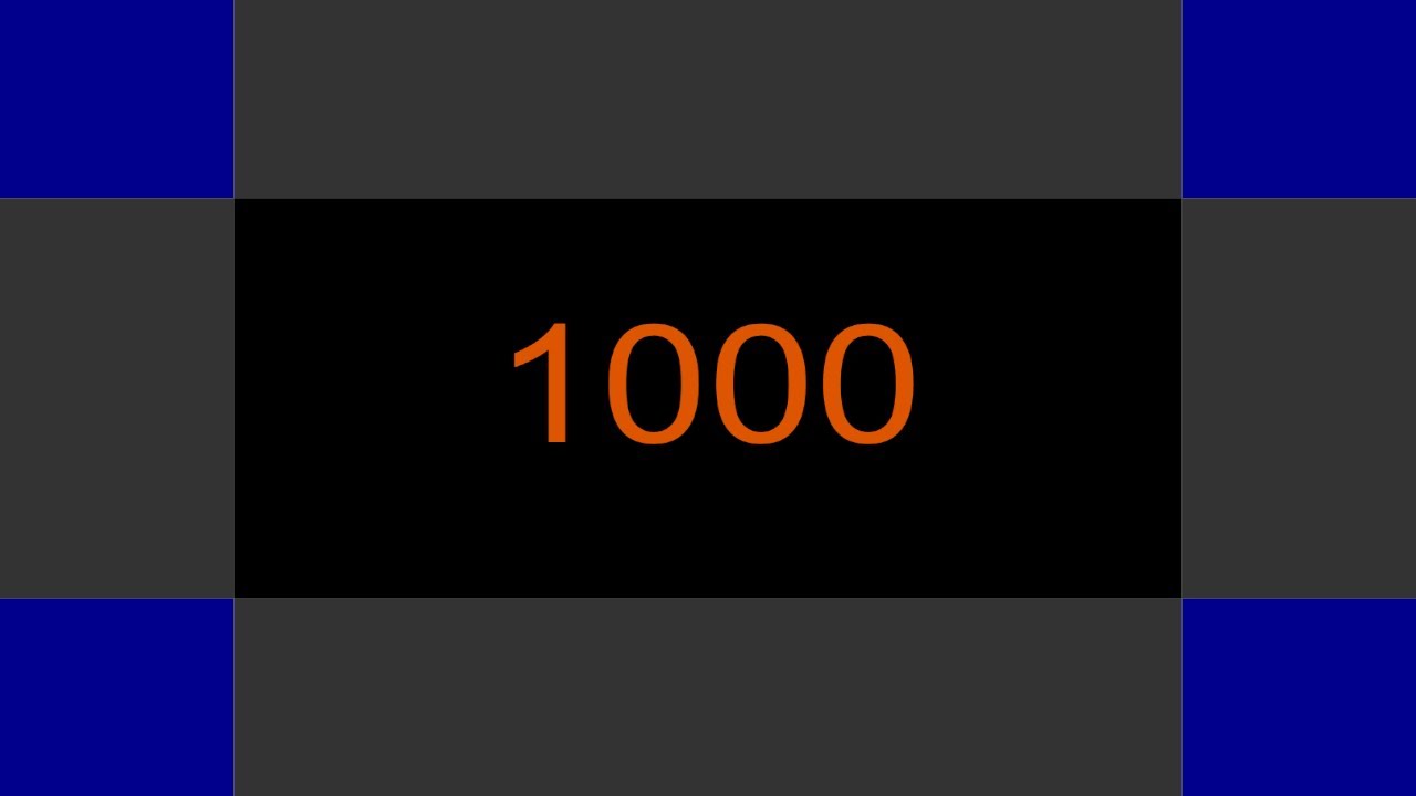 1000 Sekunden Countdown-Timer. 1000 seconds reverse timer. 1000 ...