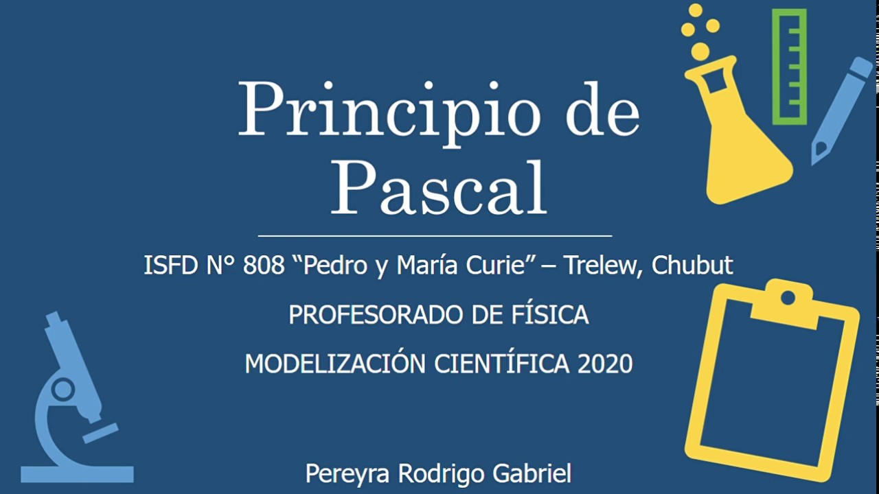 Principio de Pascal: enunciado y modelización - YouTube