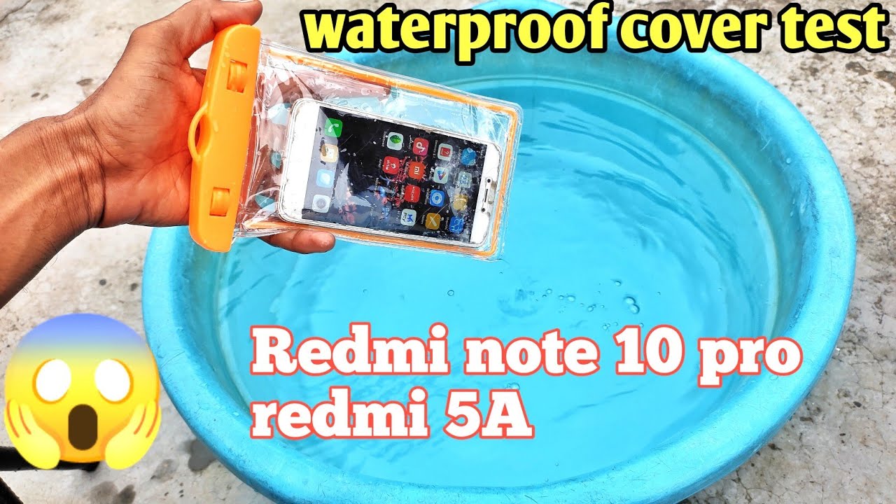 Waterproof mobile cover test | water test on redmi note 10 pro |redmi ...
