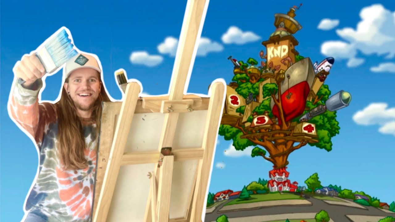How I Painted The “KIDS NEXT DOOR” Tree House! - YouTube