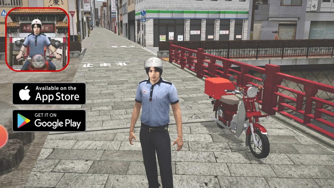 Japan Postman Moto Simulator - Gameplay ( Android,iOS ) - YouTube