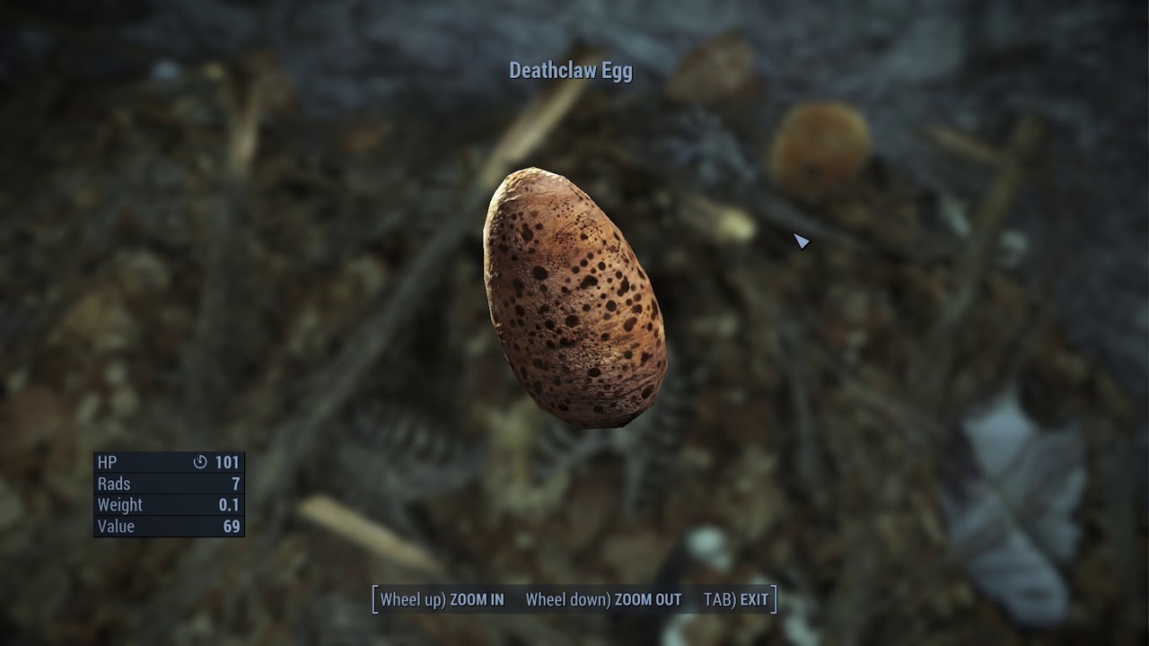 Fallout 4 - Bugs and Oddities - The other Untouched Deathclaw Egg - YouTube