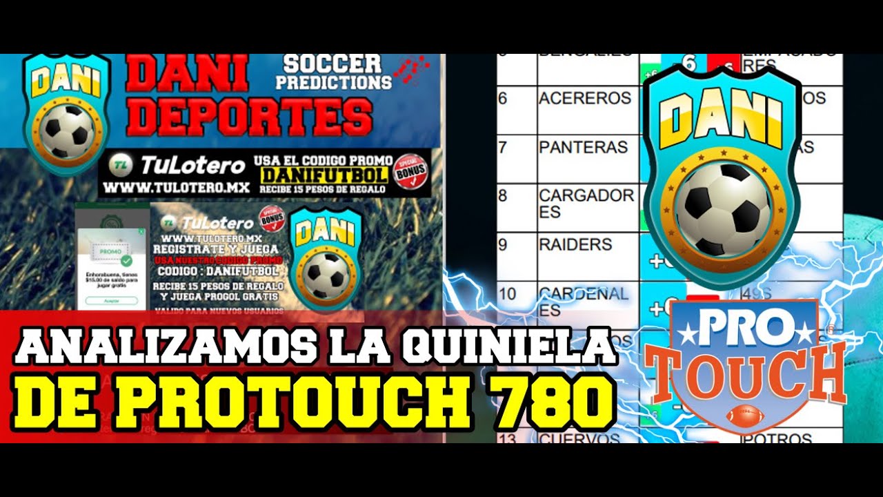 PROTOUCH 780 - Lista nuestra quiniela para la semana 5 de la NFL - YouTube