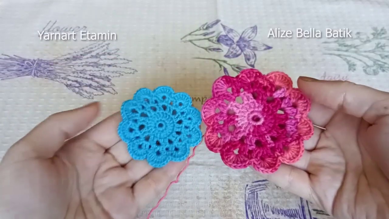 How to crochet small flower. Crochet tutorial DIY - YouTube