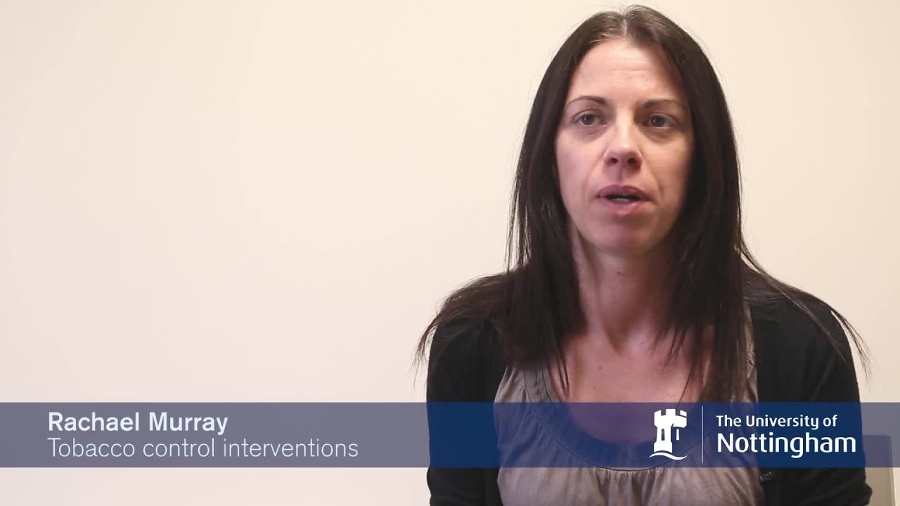 Rachael Murray lecturer of Tobacco Control Interventions - YouTube