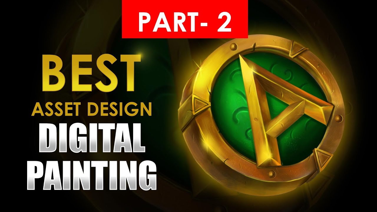 Photoshop (Part- 2) l how to design game asset (digital painting) in ...