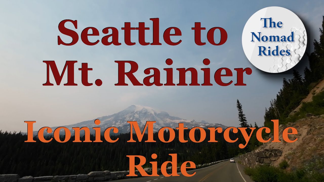 4K. Seattle to Mt. Rainier an active Volcano 14400 ft. Motorcycle ...