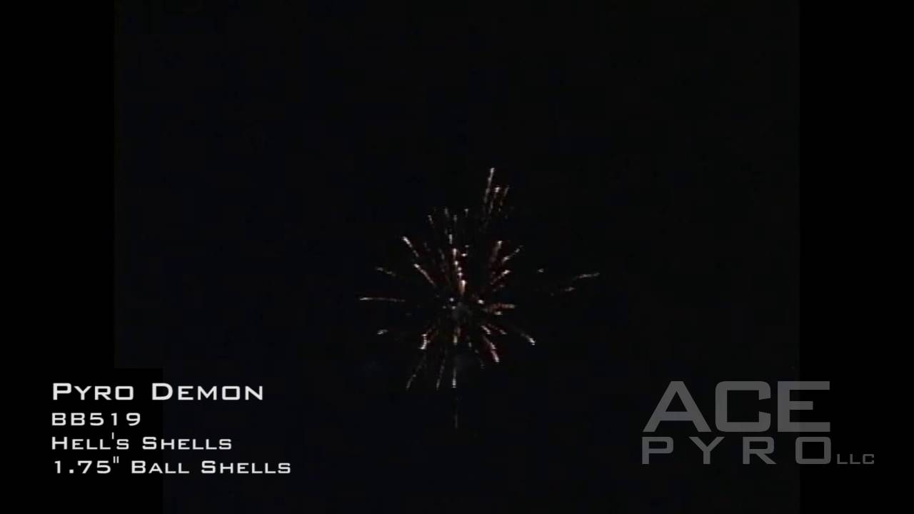 BB519 Pyro Demon Hell's Shells 1.75" Ball Shells - YouTube
