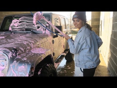 FIRST TIME WASHING MY JEEP! - YouTube