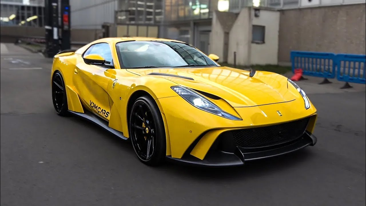 Showcars & Hypercars leaving carshow LOUD! 812 N-Largo, Laferrari ...
