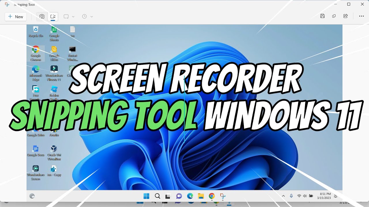 Cara Rekam Layar Langsung dari Windows 11 Pakai SNIPPING TOOL Gratis - YouTube