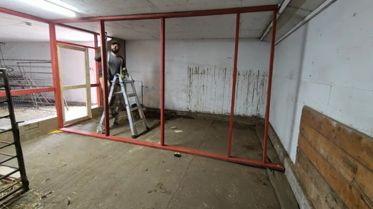 How to Build a Dividing Wall for Your Barn Chicken Coop - an easy ...