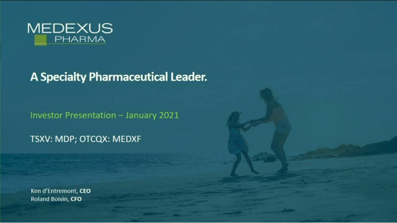 Medexus Pharmaceuticals Inc. (TSX-V:MDP) (OTCQX: MEDXF) Webcast | SNN ...