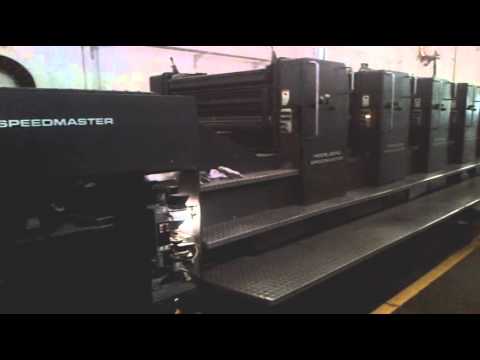 Heidelberg Speedmaster 6 color 1994 - YouTube