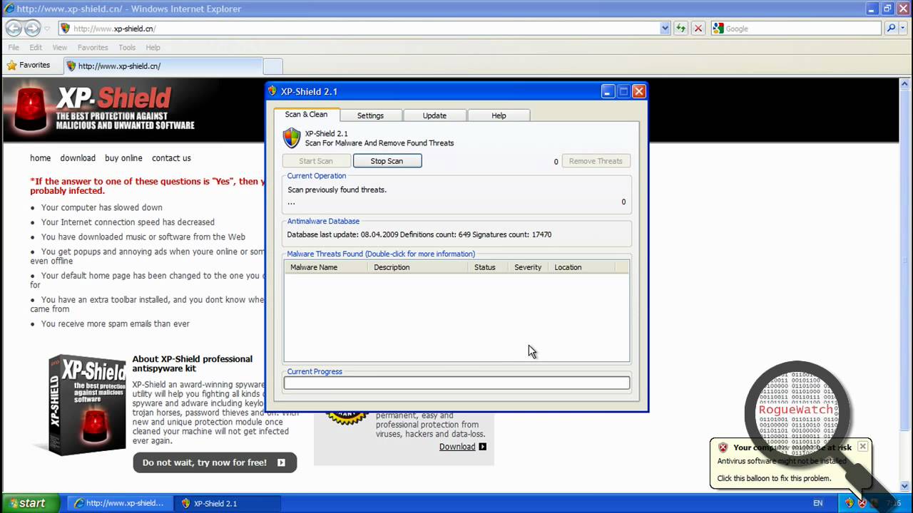 How XP Shield Infects Your Computer - YouTube