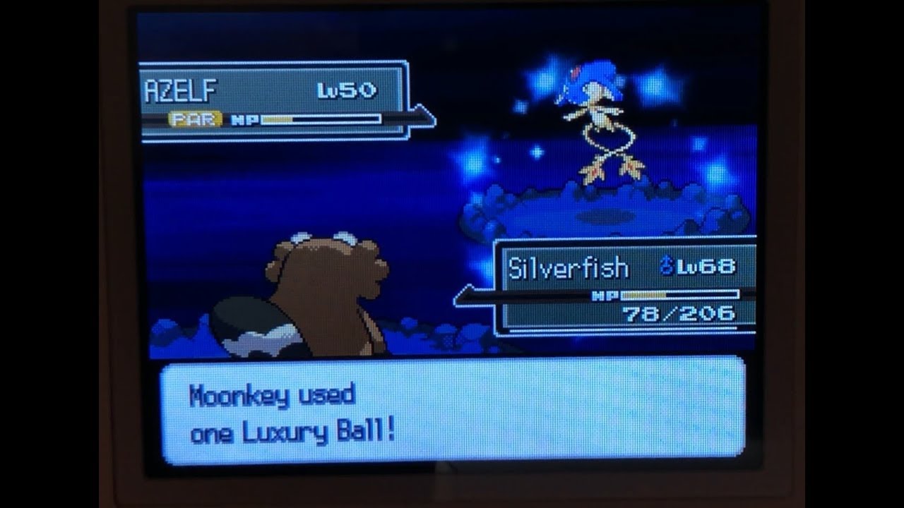 Live! Shiny Azelf in Platinum after ~20,458 SRs! - YouTube