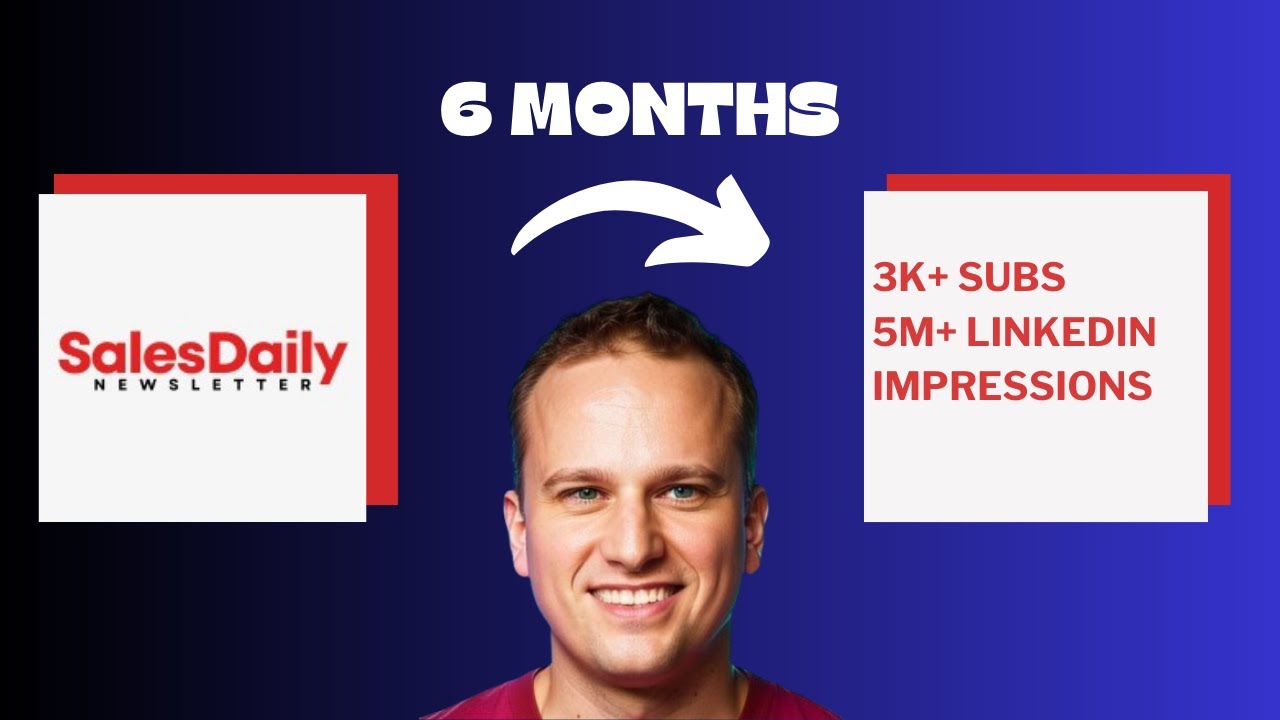 0 → 3k+ Newsletter Subscribers in 7 months - Haris Halkic, Sales Daily ...