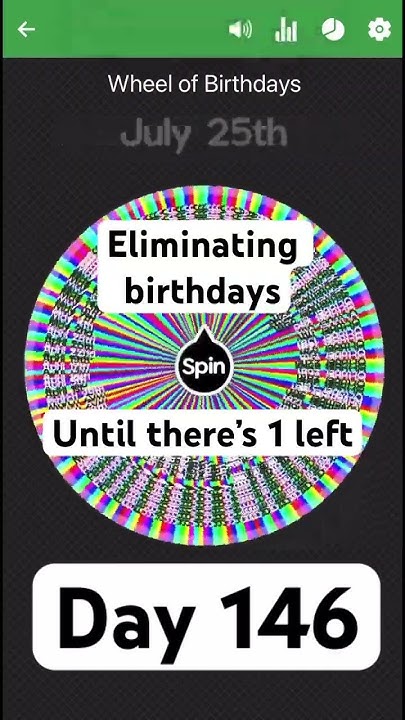 Eliminating birthdays until there’s 1 left day 146 #fyp #viralshort # ... Eliminating birthdays until there’s 1 left day 146 #fyp #viralshort # ...