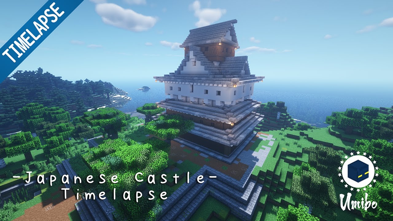 Minecraft Timelapse : Japanese Castle - YouTube