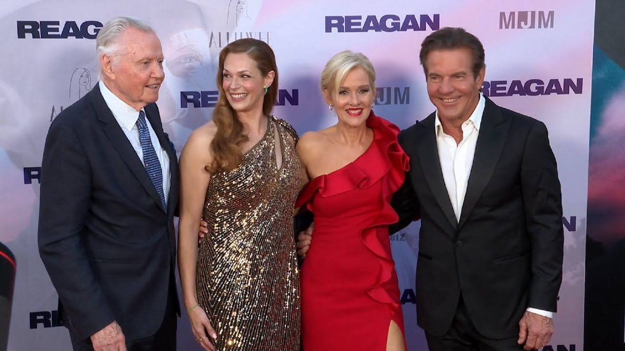 Reagan Premiere - Dennis Quaid, Jon Voight, Penelope Ann Miller - YouTube
